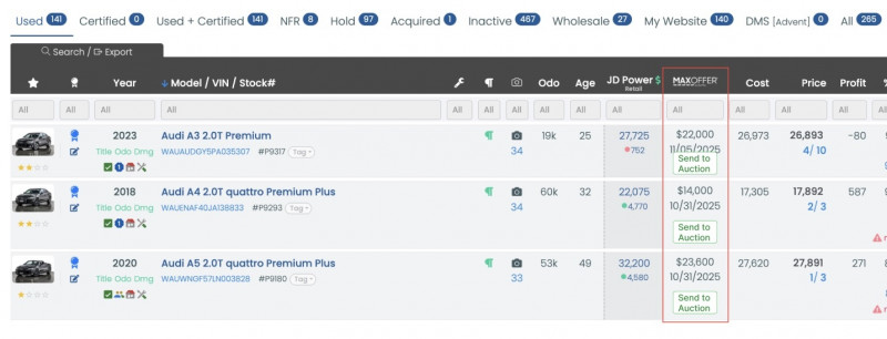 New in VINCUE: Enhancements to CarMax Auctions & MaxOffer